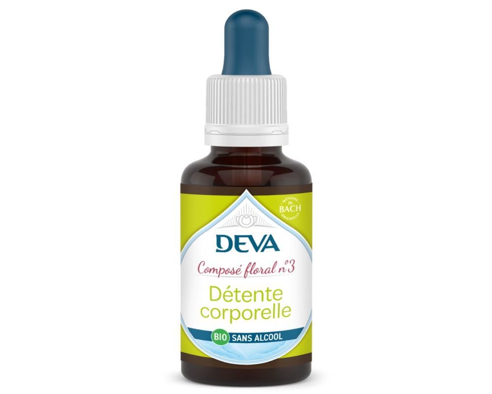 Complexe n°03 : Détente corporelle Bio - Deva - flacon de 30 ml