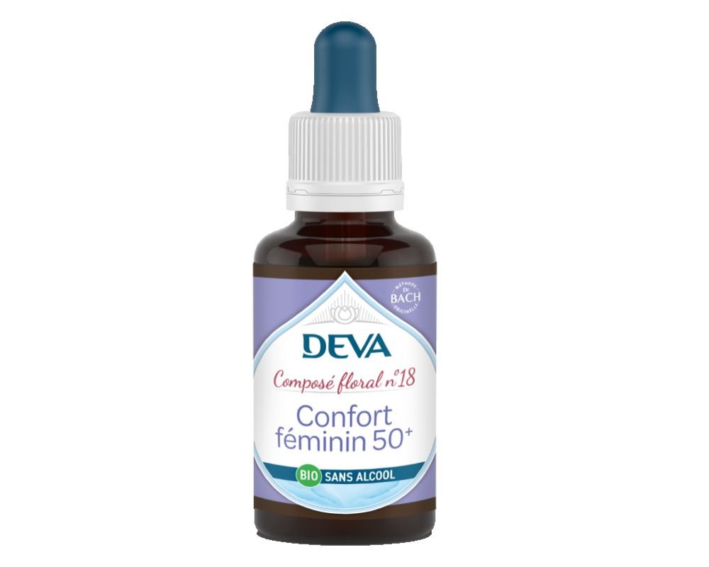 Inconfort lié à la ménopause - Confort féminin 50+ sans alcool - DEVA - 15ml