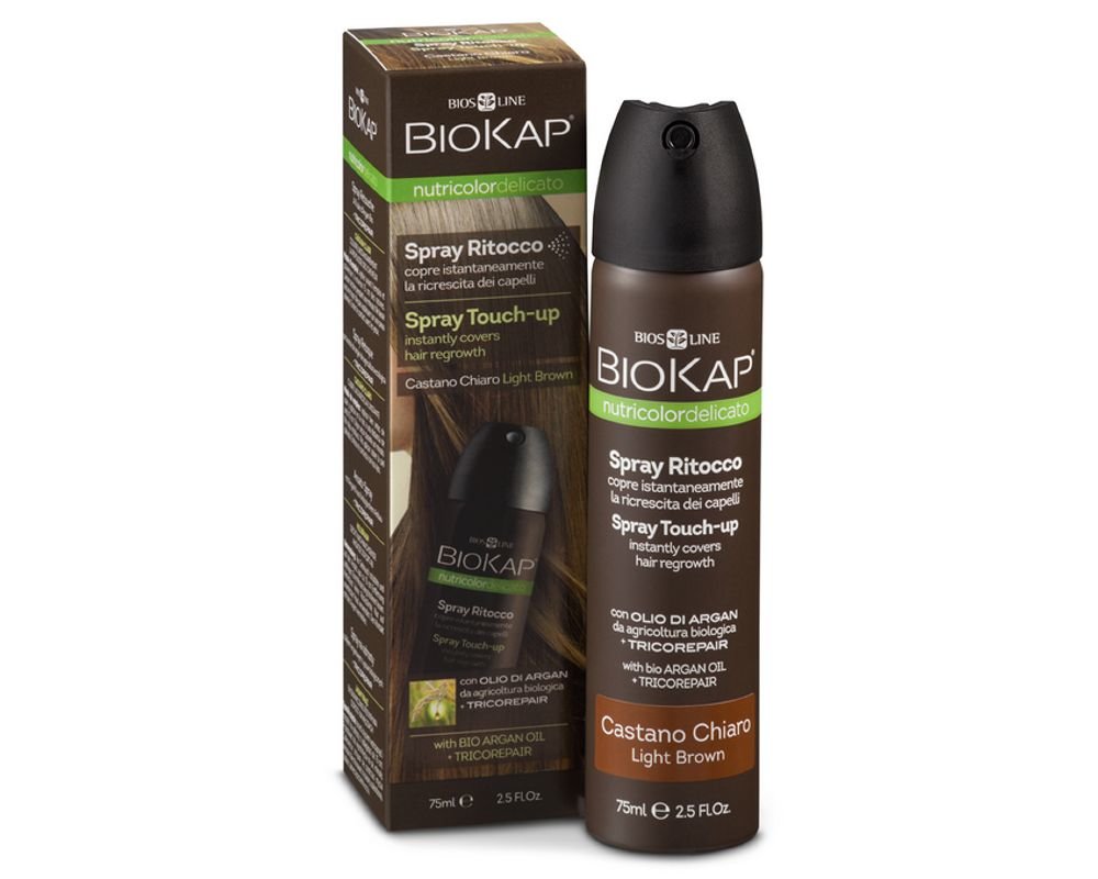 Root Retouch Touch-up Spray - Light Brown - Biokap - 75 ml