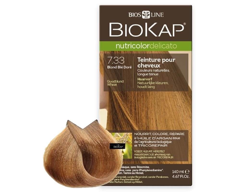 Biokap Nutricolor Delicato 7.33 Blond Blé Doré - 140 ml - Bios Line