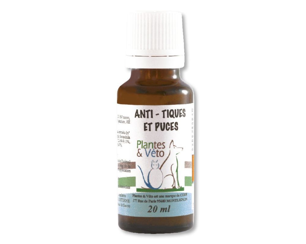 Anti-tiques et puces - Plantes & Véto - 20 ml