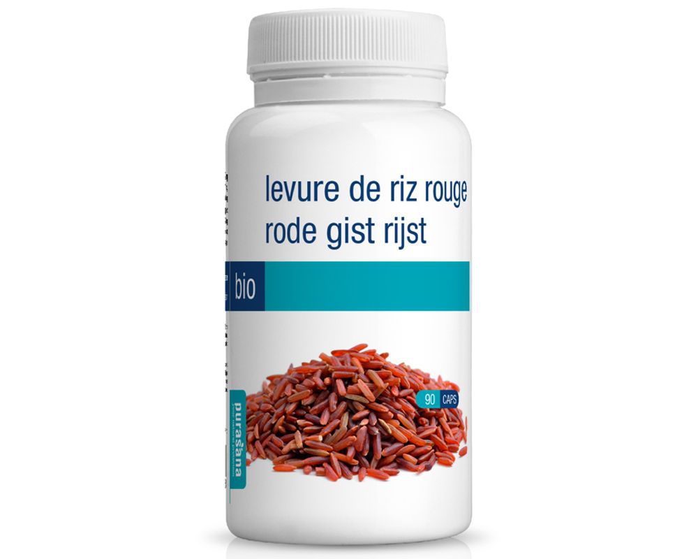 Levure de riz rouge: complément alimentaire bio (90 gélules) - Purasana