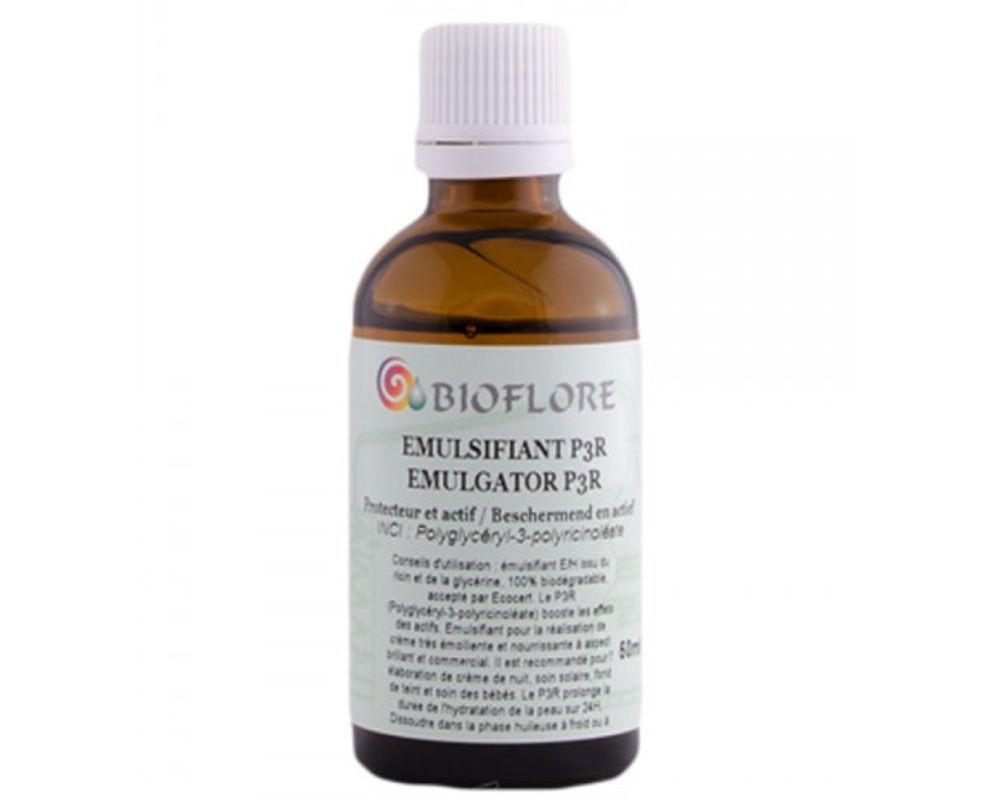 Cosmétique maison: Emulsifiant liquide eau/huile P3R (50ml) - Bioflore