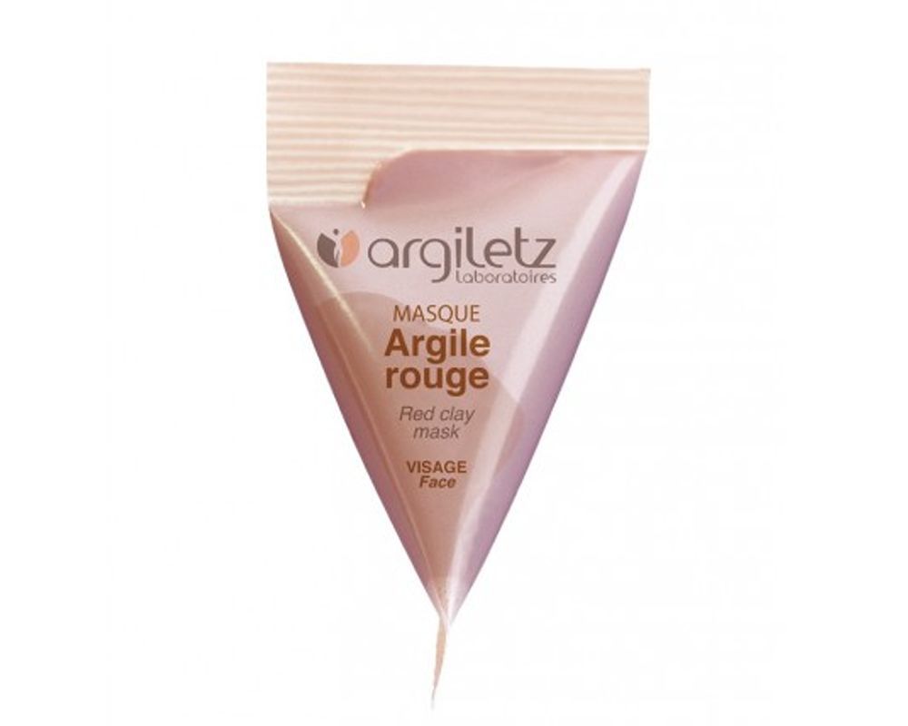Masque argile rouge: teint lumineux (monodose 15 ml) Argiletz