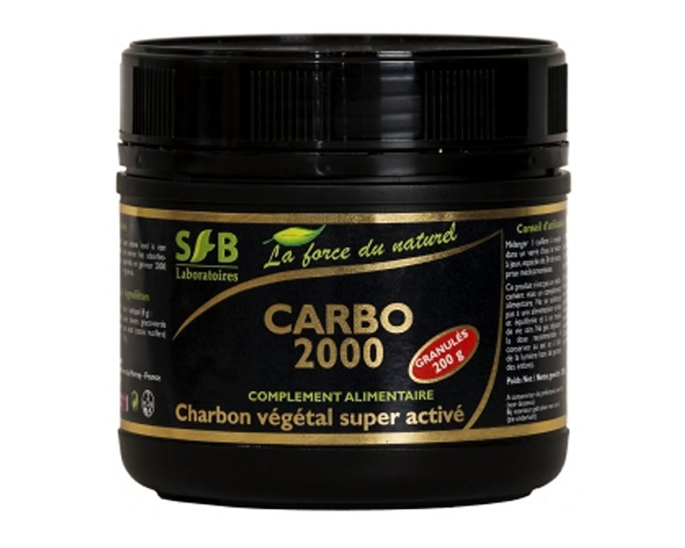 Carbo 2000 - Charbon végétal super activé (granulés) - SFB Laboratoires