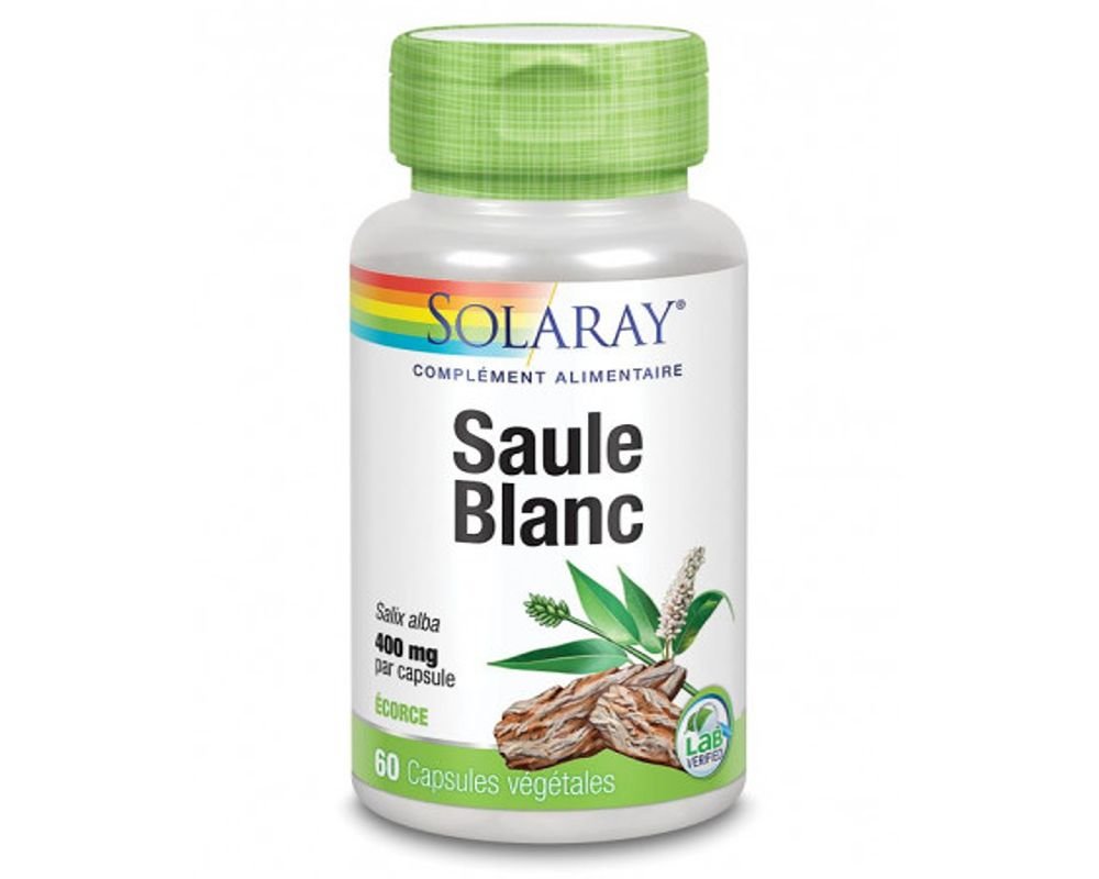 Saule Blanc (Salix Alba) (400 mg) - Solaray - 60 capsules