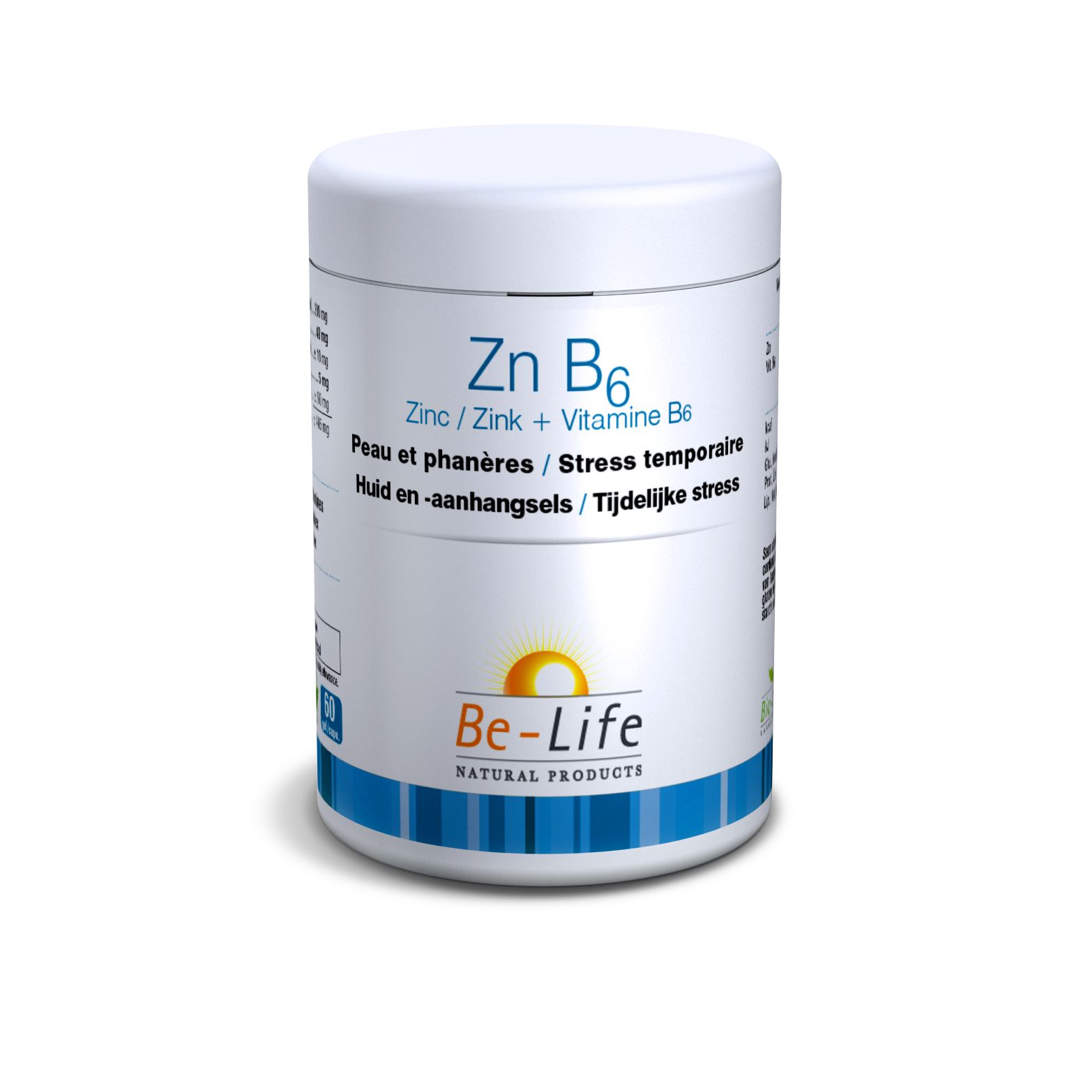 ZnB6: Zinc et vitamine B6 - 60 gélules - be-life.