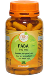 Rejuvenate the skin: PABA 500 mg - 60 capsules - AlbaMed.