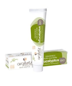Dental Care: Toothpaste with organic eucalyptus - 75ml - Argiletz.