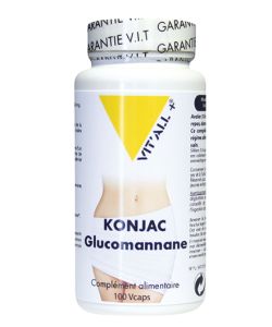 Konjac glucomannan - 100 capsules Vit'All
