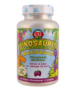Dinosaures Multisaurus - Vitamines et minéraux - Kal - 60 compr.
