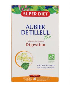 Aubier de tilleul bio - Super Diet - 20 ampoules - Bien-être digestif