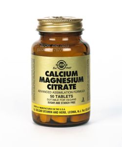 Calcium Magnesium Citrate - Solgar - 50 tablets