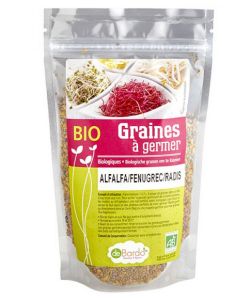 Graines à germer BIO: Mélange Alfalfa/Fenugrec/Radis - 200g - De Bardo
