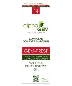 GEM-PREST - Gemmo-Complexe 14 Confort Masculin - Alphagem - 50 ml