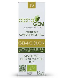 GEM-COLON - Gemmo-Complexe 19 Confort Intestinal Bio - Alphagem - 50 ml