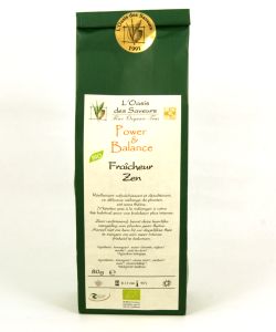 Tisane Power&Balance Fraîcheur Zen - 80g - bio - L'Oasis des Saveurs