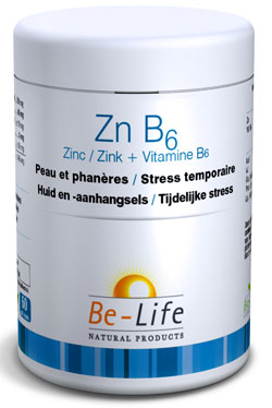 ZnB6: Zinc and Vitamin B6 - 60 capsules - be-life.